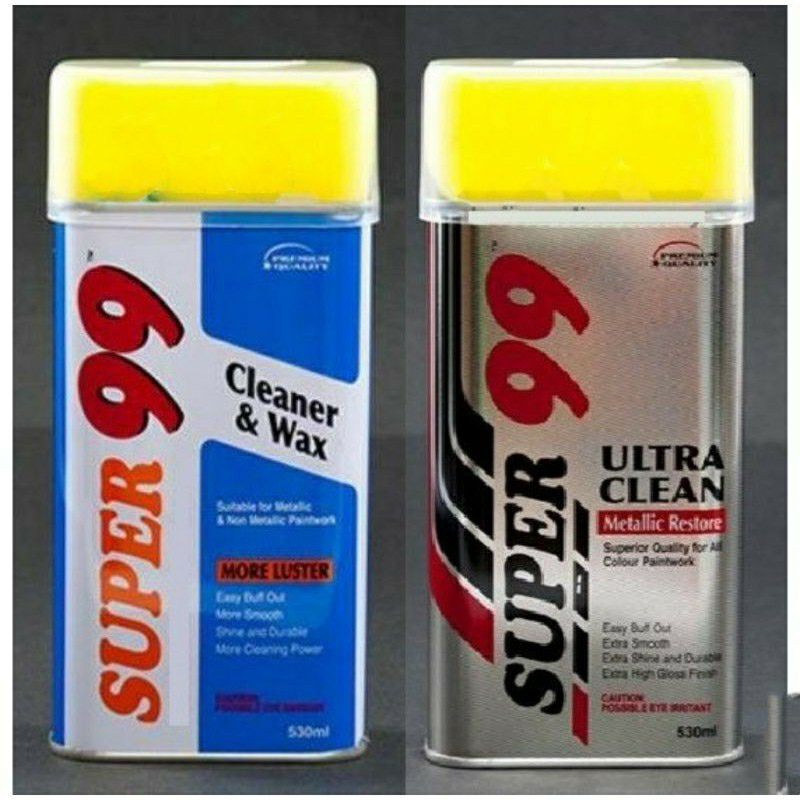100% ori Super 99 Luster Cleaner Wax 530ml cleaner & Wax quality Super ...