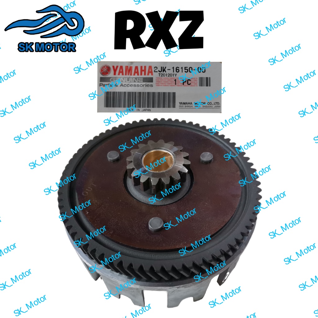 Yamaha RXZ Original Primary Driven Gear & Primary Drive Gear 22T Clutch Gigi Big & Small ...