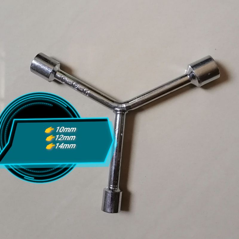 Shaper Spanar Y🌟 ( 10mm/12mm/14mm)🌟 Y Shaped Socket Wrench Spanner ...