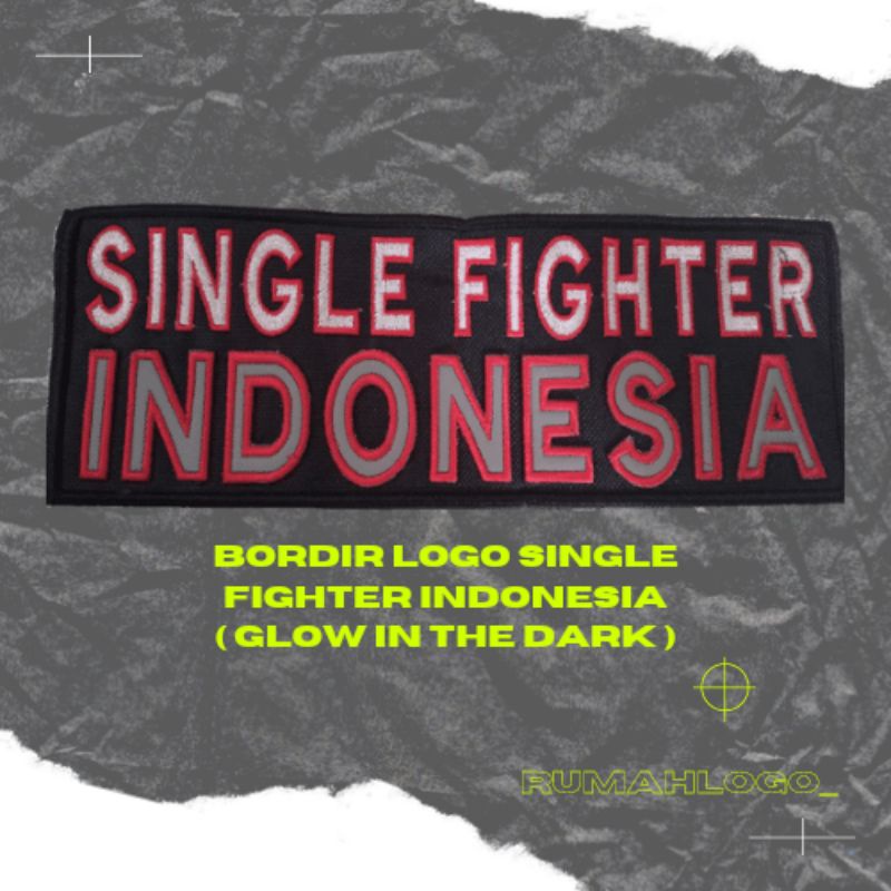 Embroidered INDONESIAN SINGLE FIGHTER logo | Shopee Malaysia