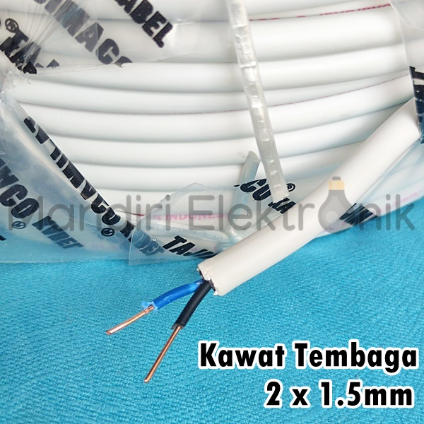 Copper Wire Electrical Cable 2x1.5 mm NYM 2 x 1.5 mm Culion meter per ...