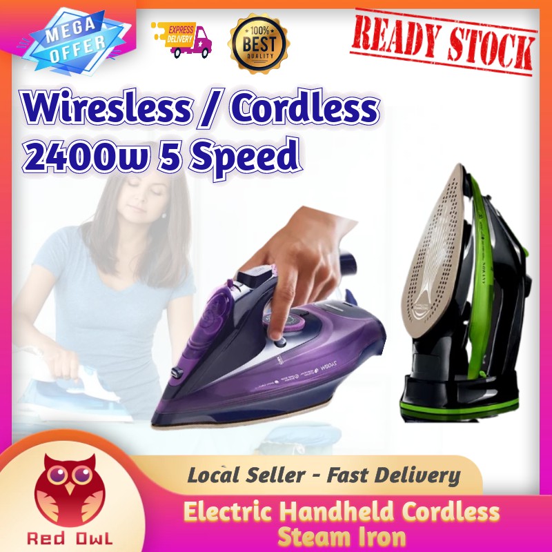 🔥Cordless Steam Iron Wireless Iron Steamer Electric Steam Iron ...