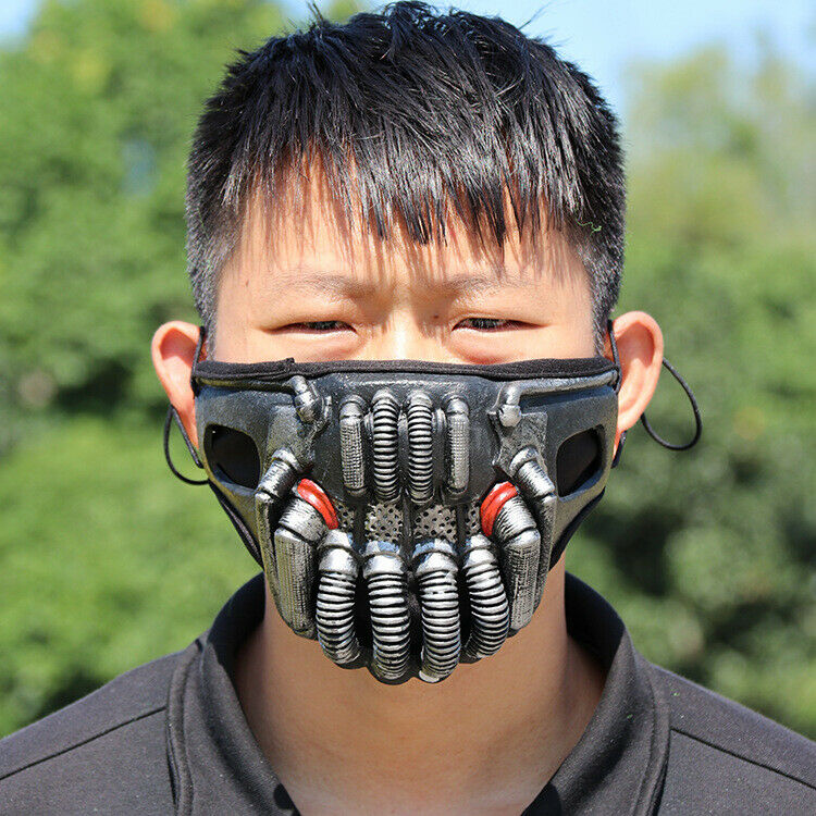 The Dark Knight Bane Movie Cosplay Costumes Latex Face Mask Halloween ...