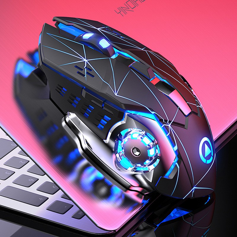 🔥Cool Rechargeable🔥 Wireless Gaming Mouse | Shopee Malaysia