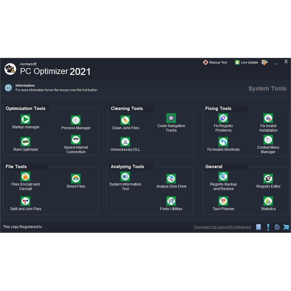 Asmwsoft PC Optimizer 2021 v12.0.3102 | Shopee Malaysia