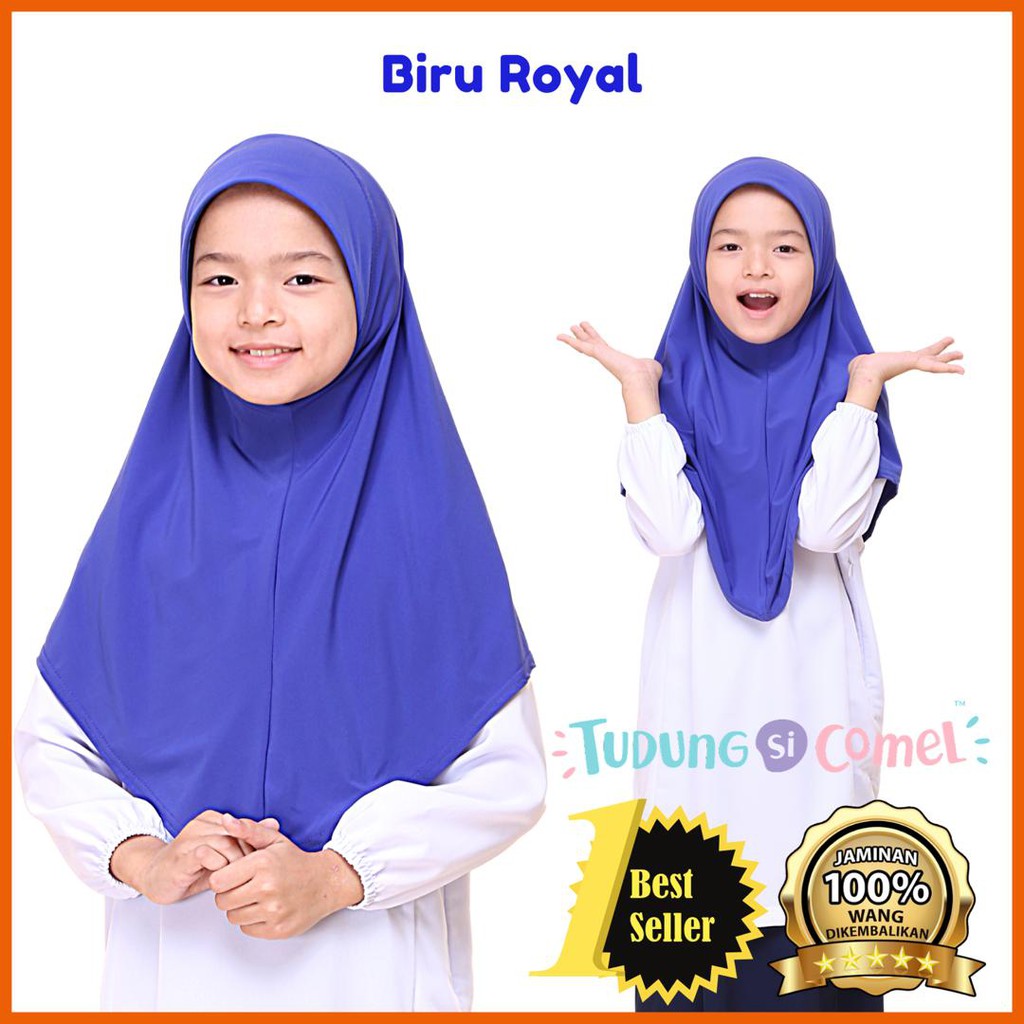 TUDUNG SEKOLAH - BIRU ROYAL | Shopee Malaysia