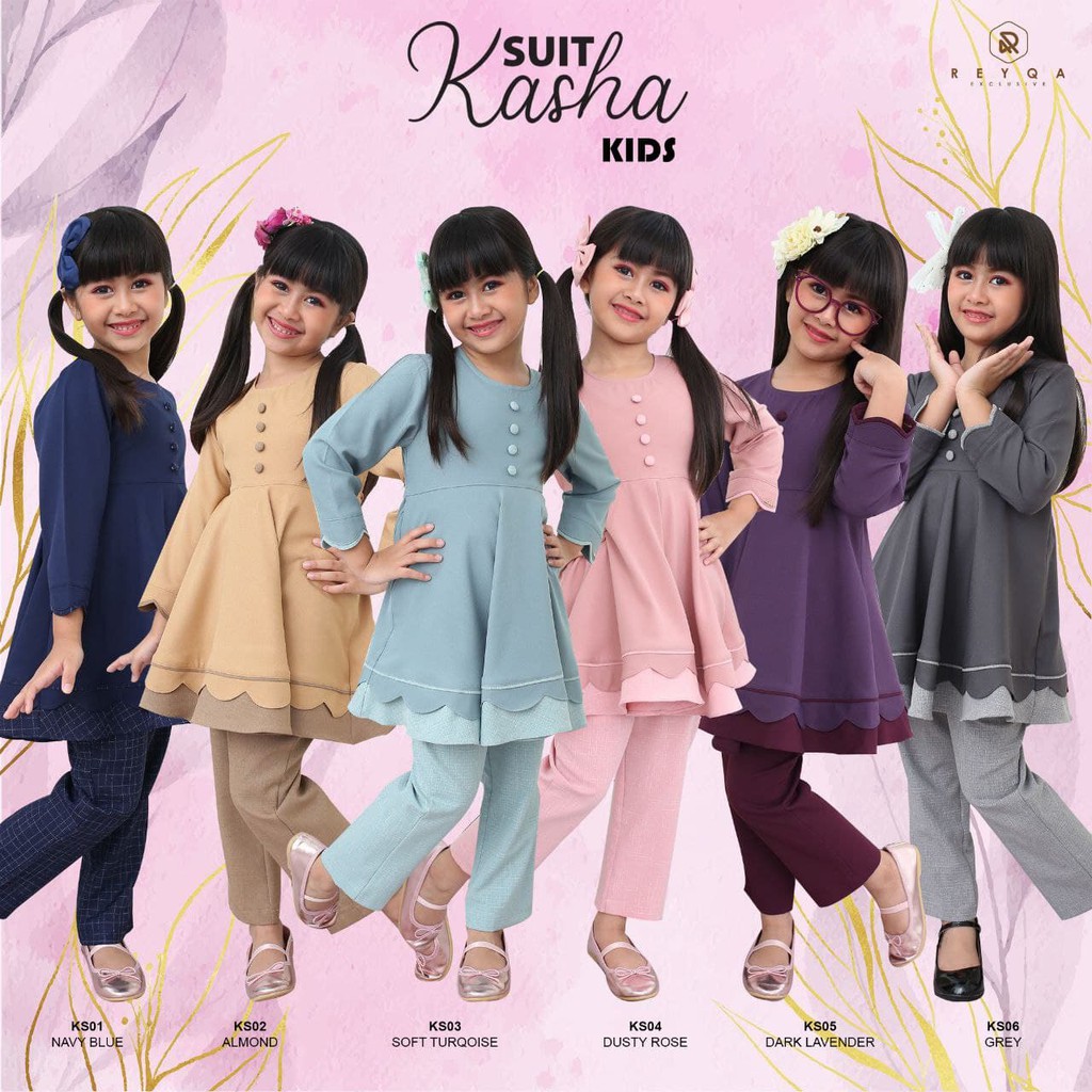 NEW YEAR SALE !! SUIT ANAK / SUIT KASHA / HOT COLOUR / SAIZ 2-14 / SUIT ...