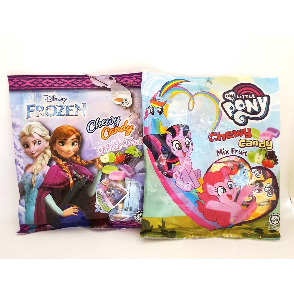 Frozen / My Little Pony Mix Fruit Chewy Candy (Halal) | Shopee Malaysia