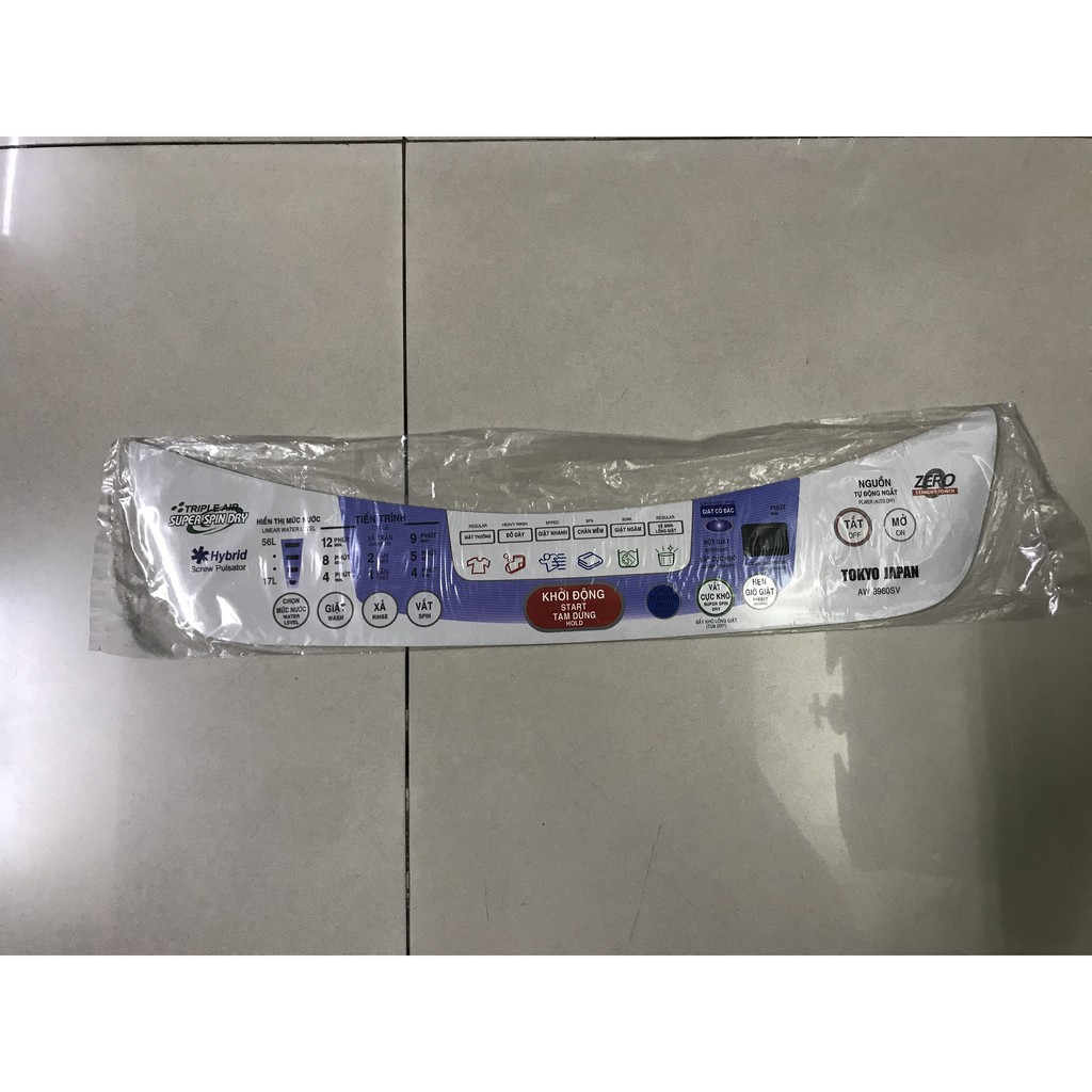 Toshiba washing machine control panel sticker - Toshiba washing machine ...