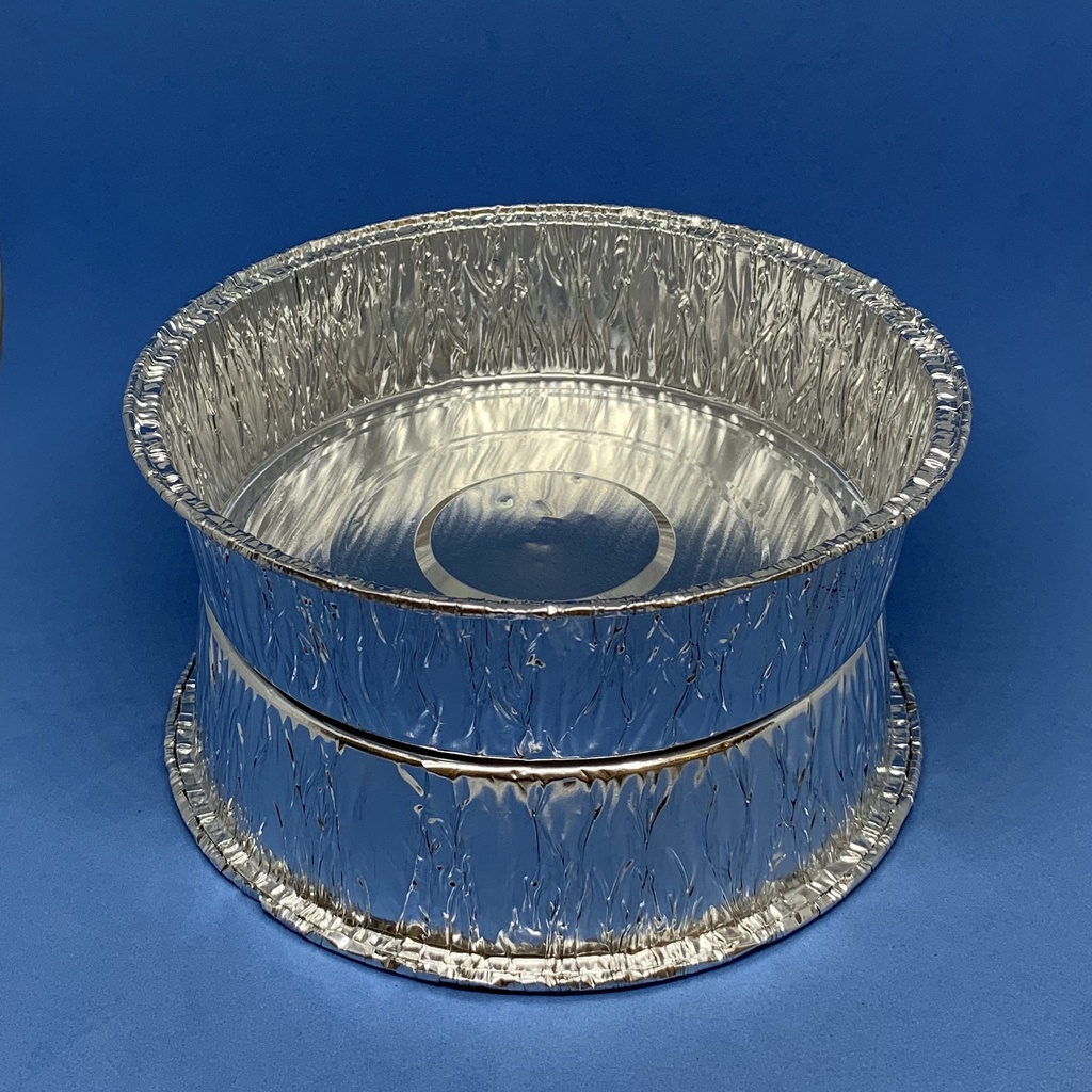 Round Aluminium Foil Container For Baked Cake Bread Bun Macaroni Cheese ...