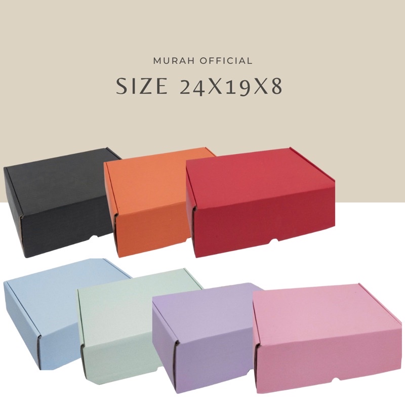 MERAH HITAM UNGU Cardboard 24x19x8 box box Cake brownies cookies ...