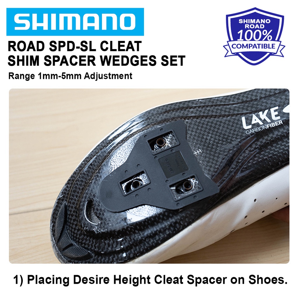 Shimano SPD SL LOOK KEO Road Cleat Spacer Height Shim Adjust Plate ...