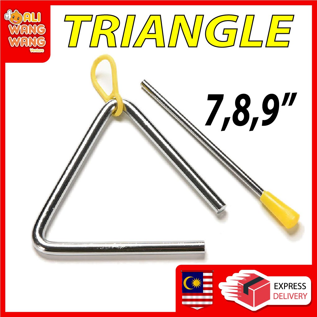 Musical Steel Triangles 7,8,9 Inch Hand Percussion Instrument Triangles ...