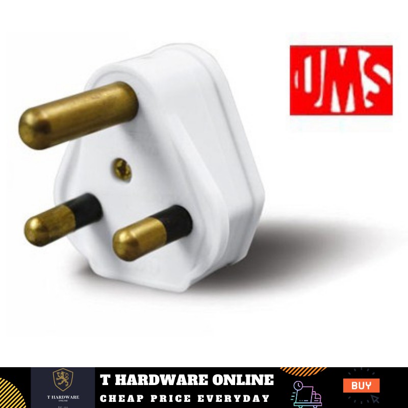 UMS 15A Plug Top Bakelite/ Round Pin Plug (SIRIM) | Shopee Malaysia