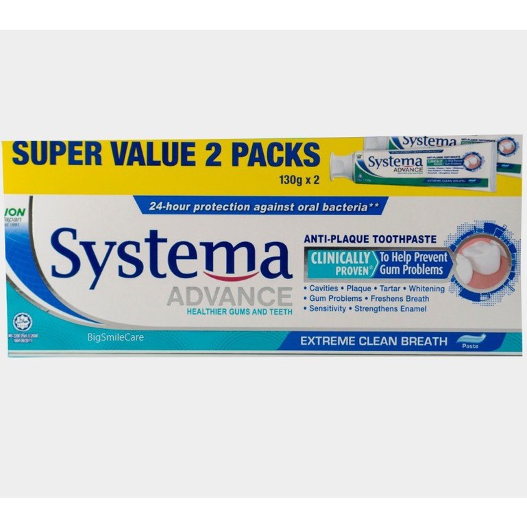 Systema Advance Toothpaste Value Pack(130g x 2) | Shopee Malaysia