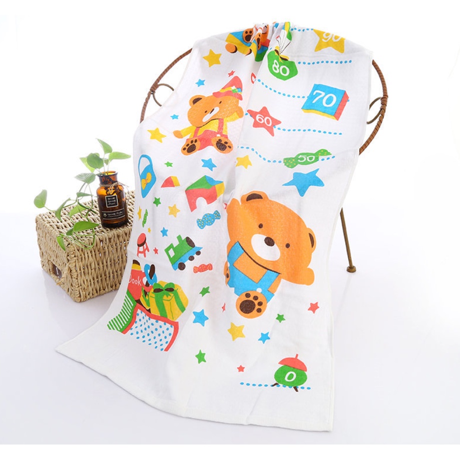 (KT1) Kids Bath Towel Baby Towel (60x120cm) Tuala Lembut Cepat Kering ...