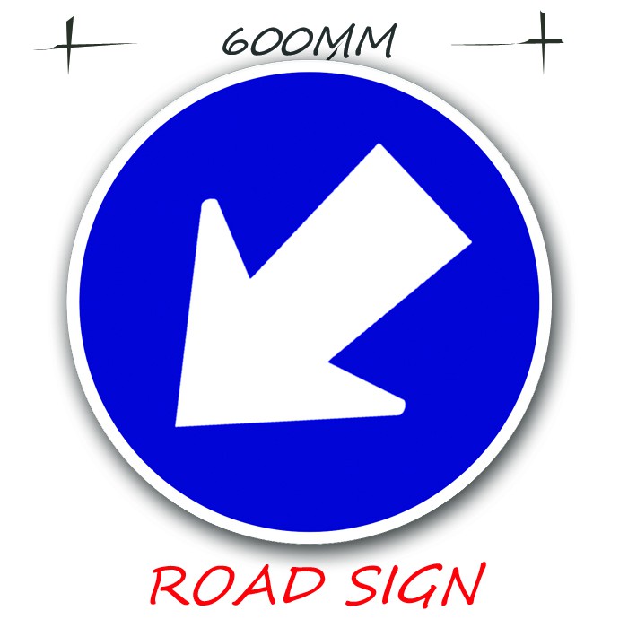 ARROW ROAD SIGN, FOLLOW HERE SIGN, MASUK DI SINI PAPAN TANDA JALAN ...