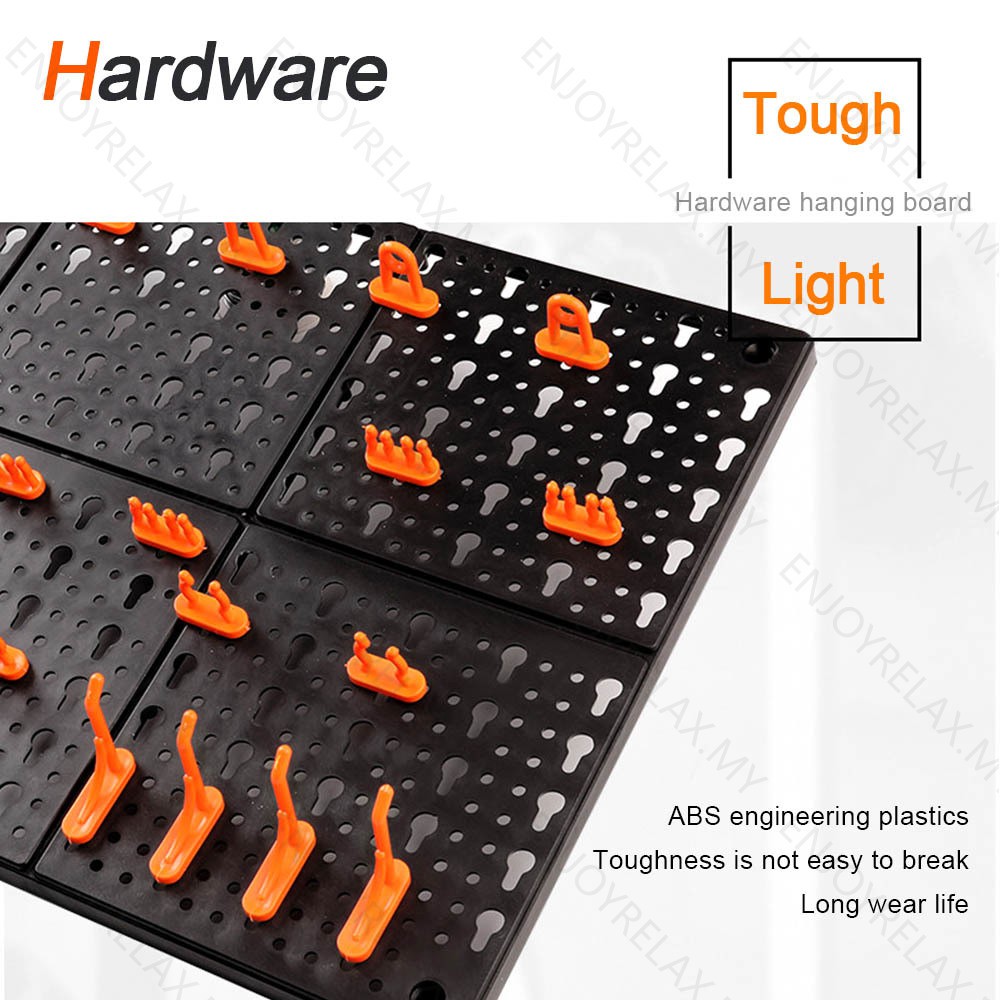 Peg Board Shelf Hardware tools hanging plate garage workshop storage ...