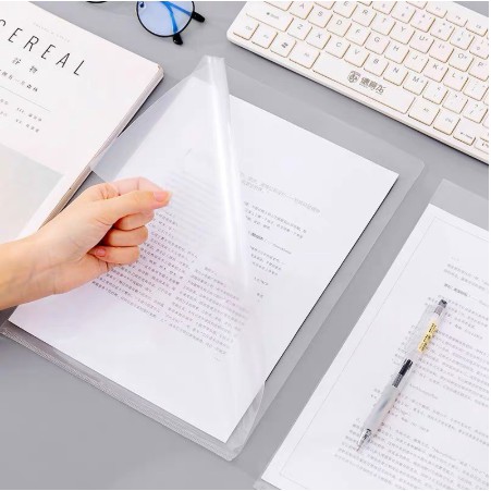L shape Folder Plastic File Clear File Bag L Shape Clear Document Files ...