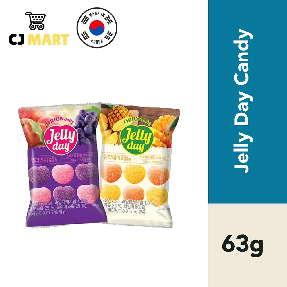 Korea Orion Jelly Day Fruit Candy 混合水果软糖 ~ Peach & Grape桃子普通 | Mango ...