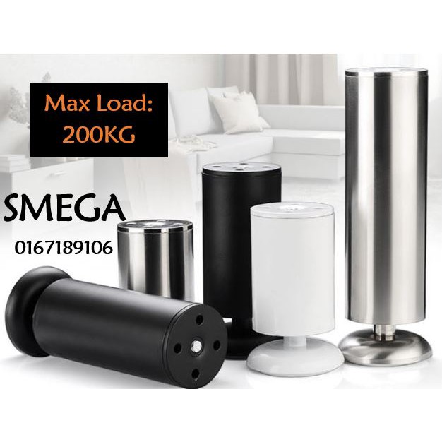 SMEGA Invisible Screw Cabinet Foot Stainless Steel/Leg Furniture Stand ...