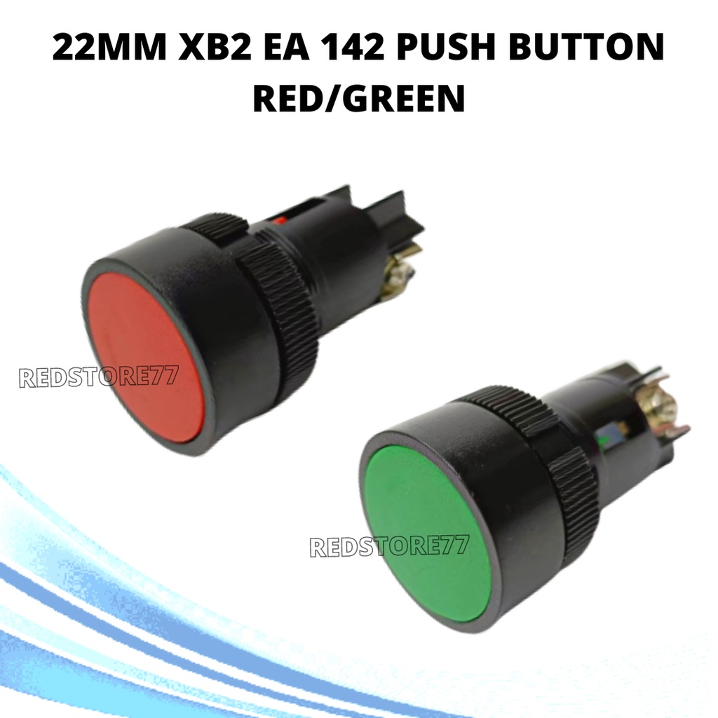 22MM Round Type Push Button XB2 EA 142 Momentary Push button GREEN(NO ...