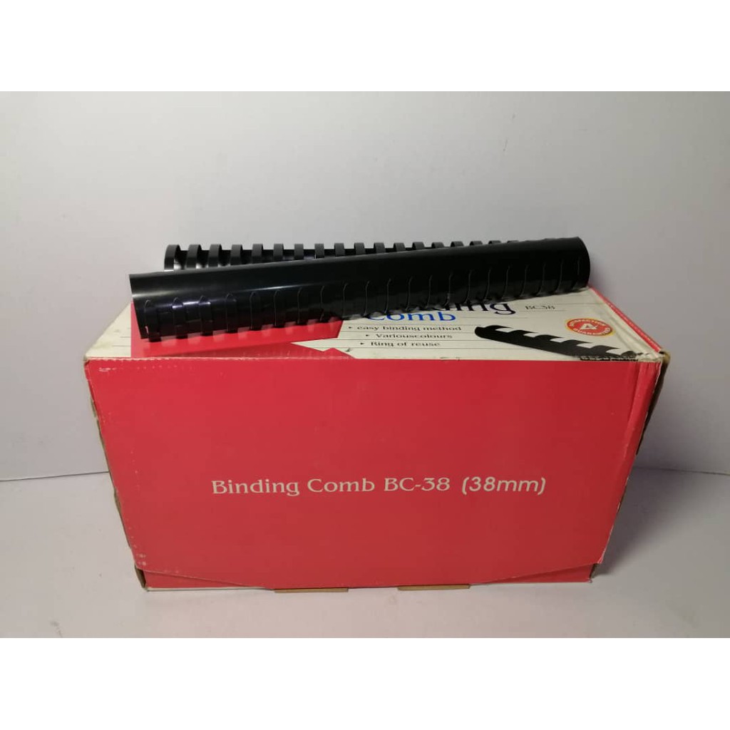 ASTAR 38mm/50pcs PVC Binding Comb Ring / Plastic Binding Comb Rings / 梳状装订圈 (Price For 1 Box ...