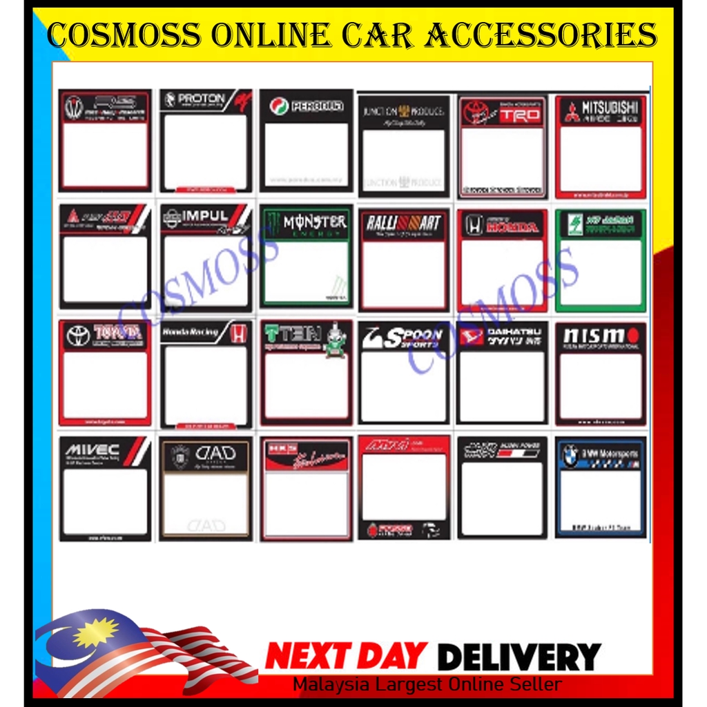 Universal Car Road Tax Roadtax Sticker Perodua Proton Toyota Honda BMW ...