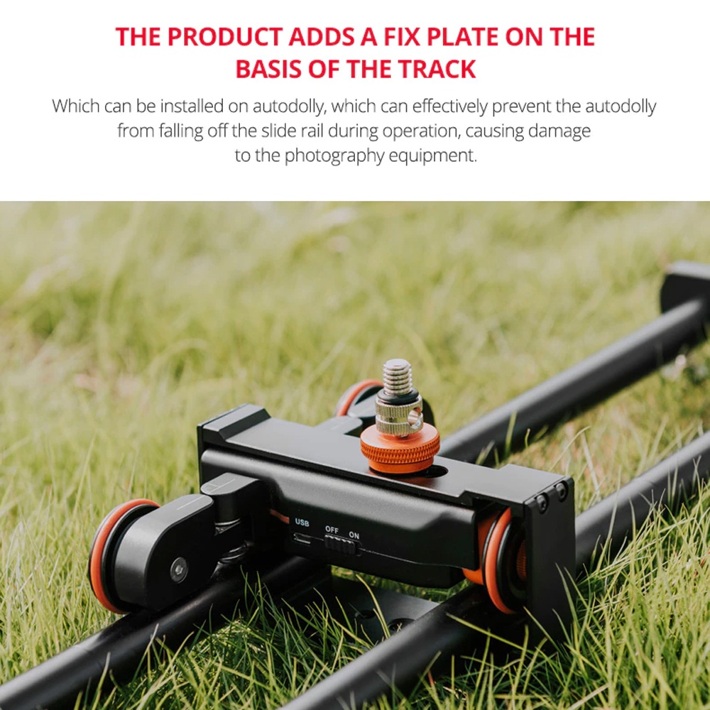YELANGU L4X 3-Wheel Autodolly Motorized Electric Track Rail Slider ...
