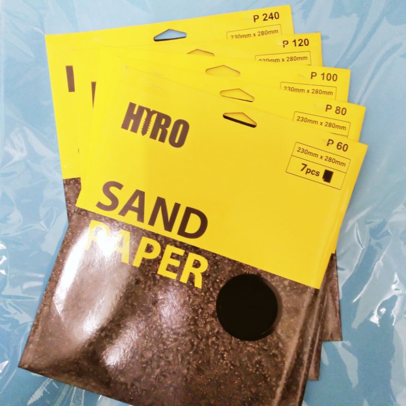 sand paper 7pcs each Pack & sanding sizes from grits 60 to grits 240 ...