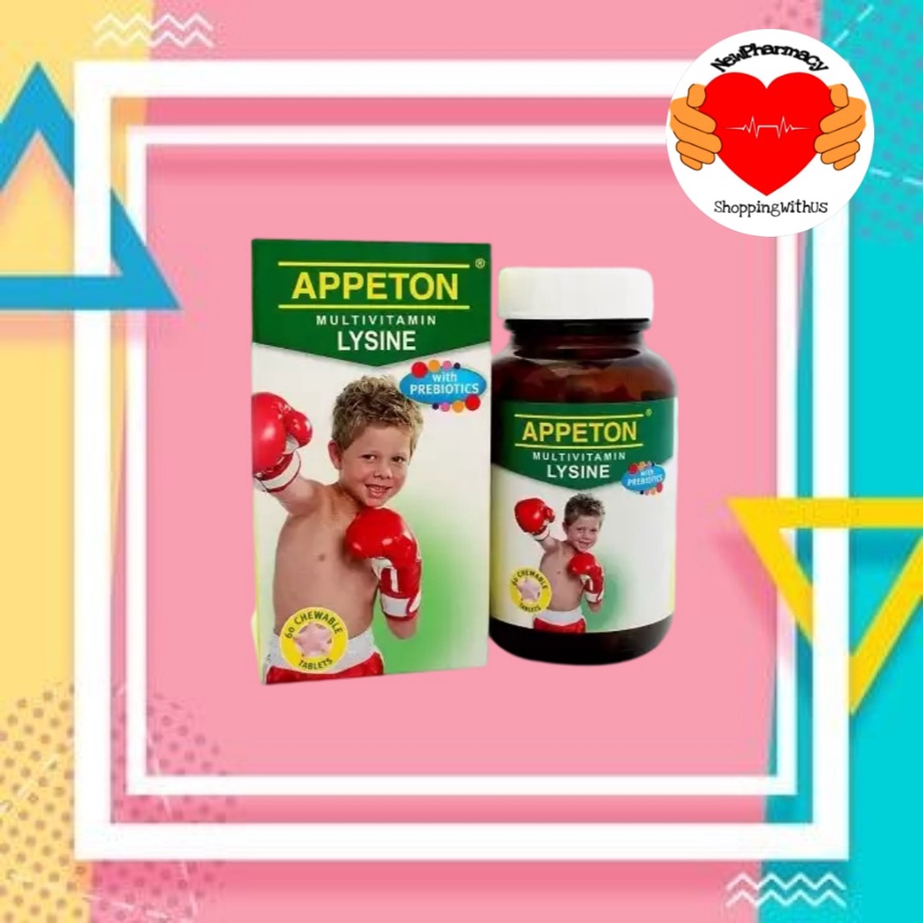 Appeton Multivitamin Lysine With Prebiotics 60's (Exp-10/2027) | Shopee ...