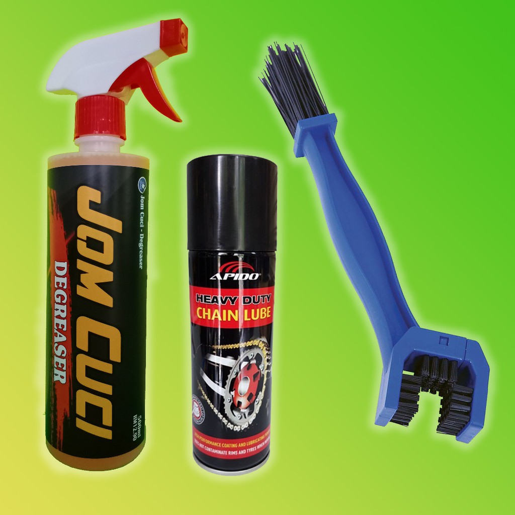 Set Pencuci Rantai Motosikal / Chain Cleaner Package (Degreaser 500ml ...