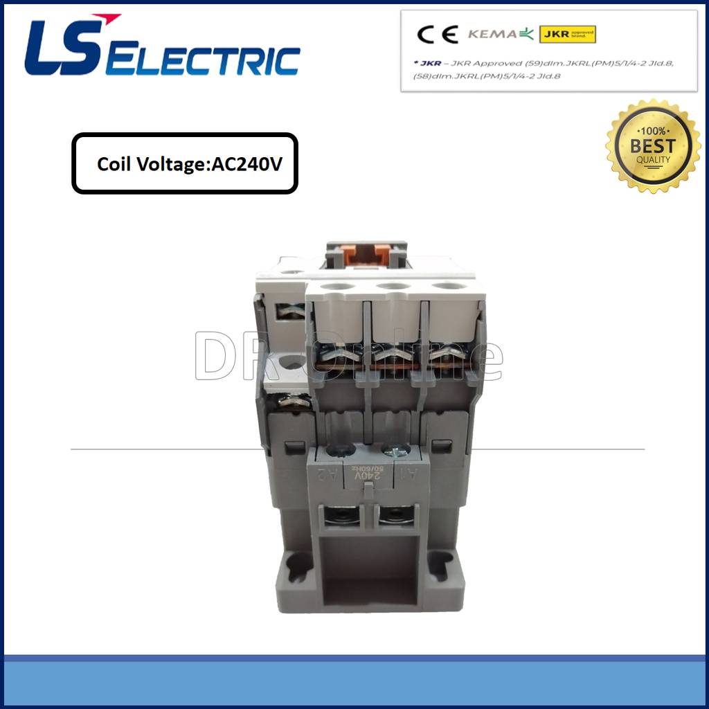 LS AC METASOL CONTACTOR, 11KW/15HP ~ 22A ~ 1NO+1NC ~ 110VAC,24VAC,240VAC,415VAC (MC-22b ...