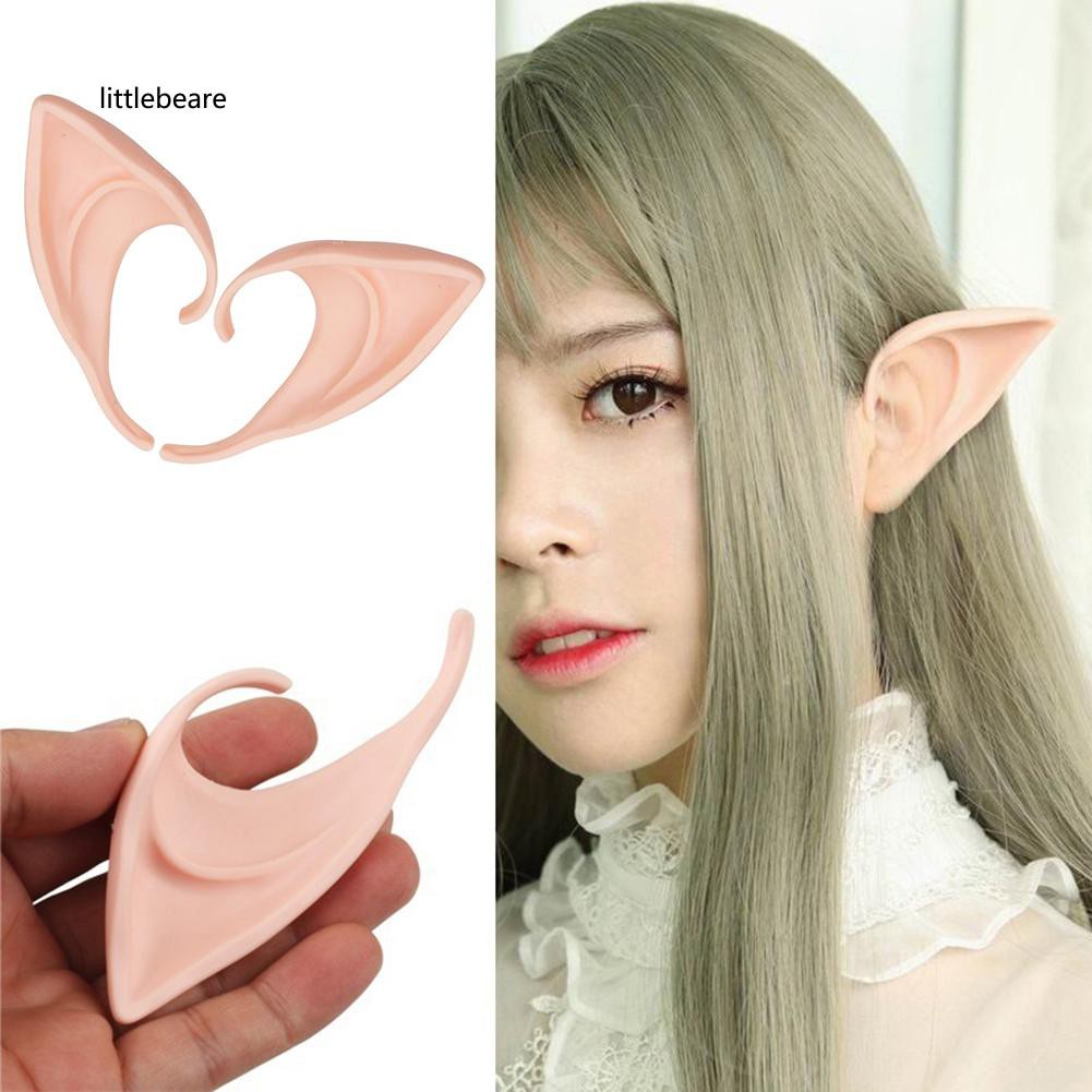 LX_Halloween Glow in The Dark Fairy Cosplay Anime Fake Elf Ears Props ...