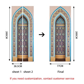 DIY 3D PVC Sticker Hiasan Pintu Islamik MIHRAB Arab Turkey Islamic Art ...