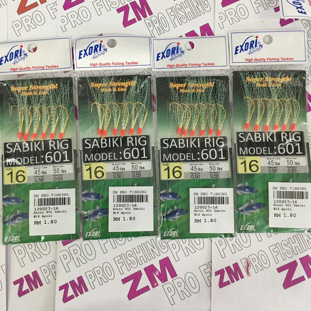 [4 pack /set] Exori Model:601 Sabiki Rig Appolo / apolo Fishing Rig ...