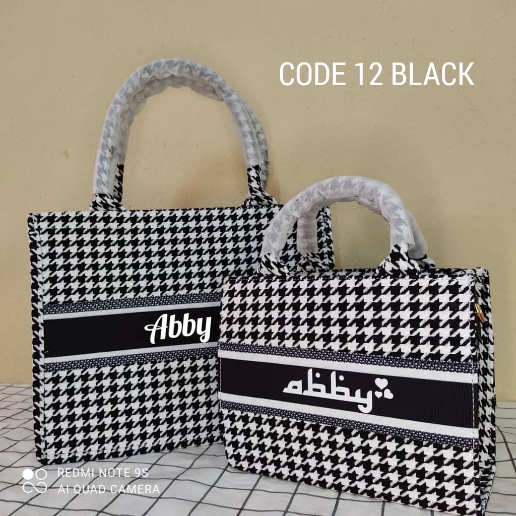 Mini & Medium Canvas Sling Bag Small Women Tote Bag Jute Bag Murah ...