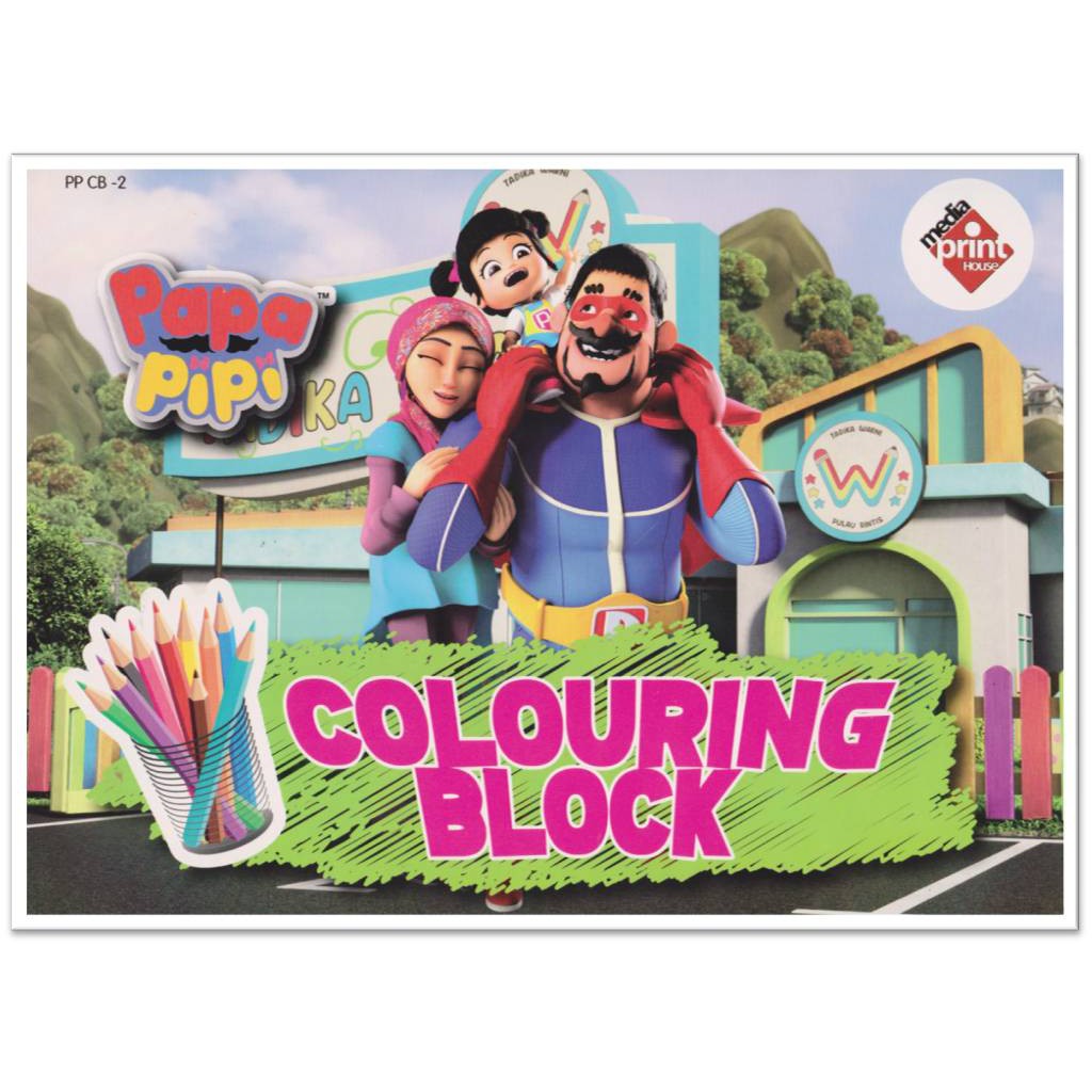 COLOURING BLOCK - PAPA PIPI | Shopee Malaysia