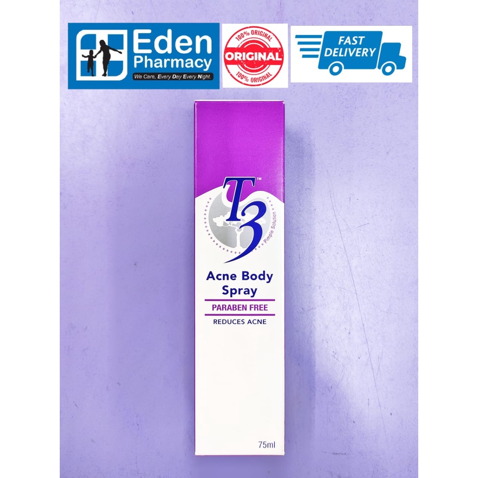 T3 Acne Body Spray ( Pimple Solution ) ( 75ml ) | Shopee Malaysia