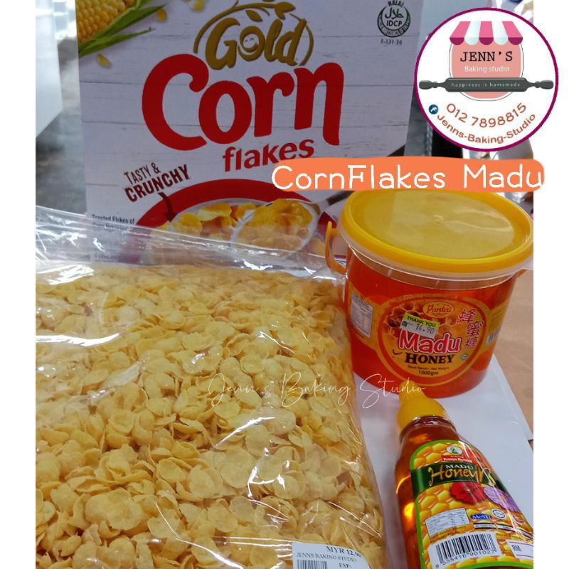 [ Halal ] Cornflakes Madu Combo Hari Raya Biskut Kelloggs Corn flakes ...