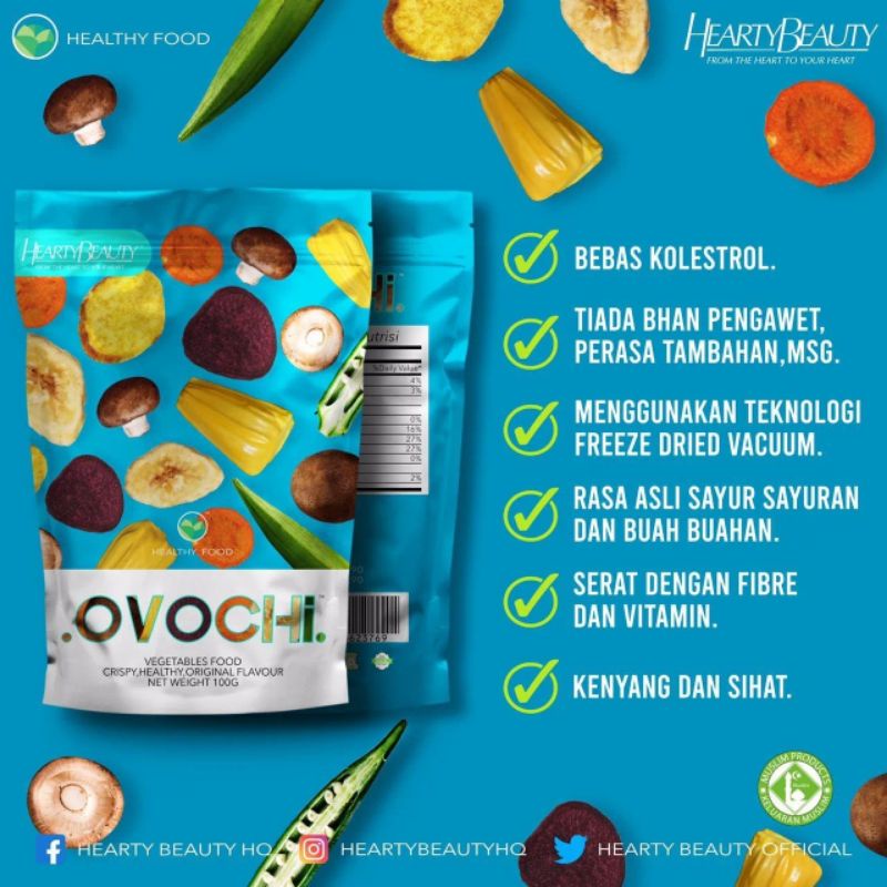 hearty beauty ovochi ( snack sayur sayuran) | Shopee Malaysia