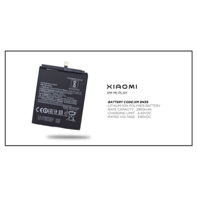 Xiaomi Mi Play Original Battery BN39 (3000mAh) | Shopee Malaysia