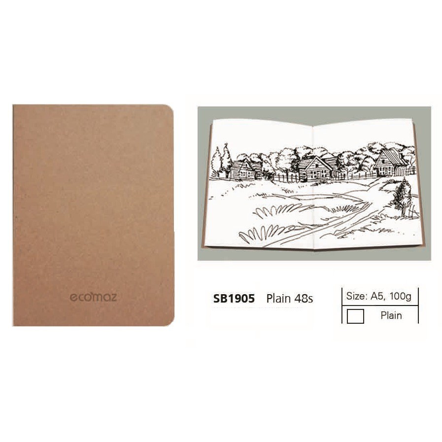 eComaz Journal Note Book A5 Plain 48s / eComaz Buku Nota Jurnal A5 ...