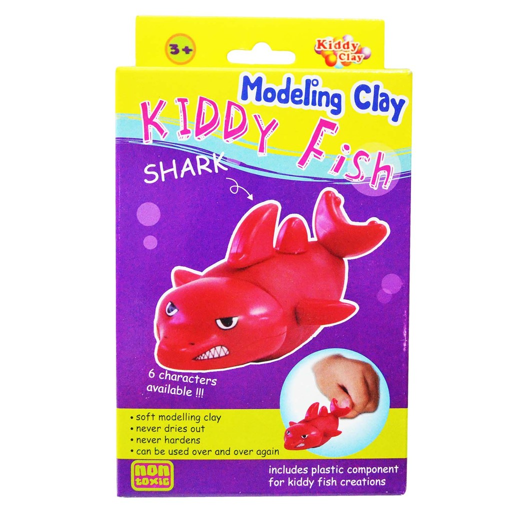 Kiddy CLay Kiddy Fish Modeling CLay Set With Plastic Component - Shark ...