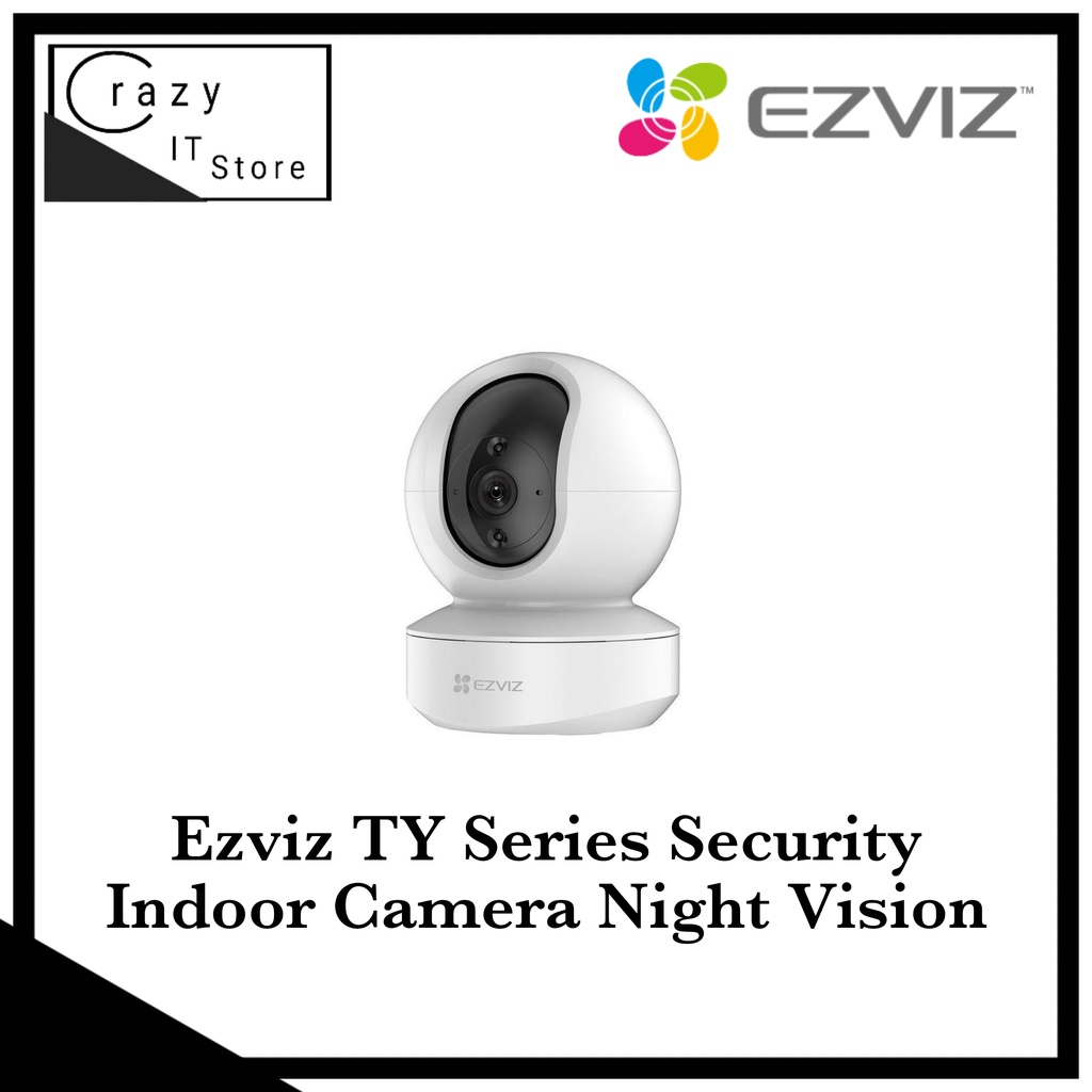Ezviz TY1 2MP 1080P FHD Smart Wi-Fi Pan & Tilt CCTV Indoor IP Camera ...