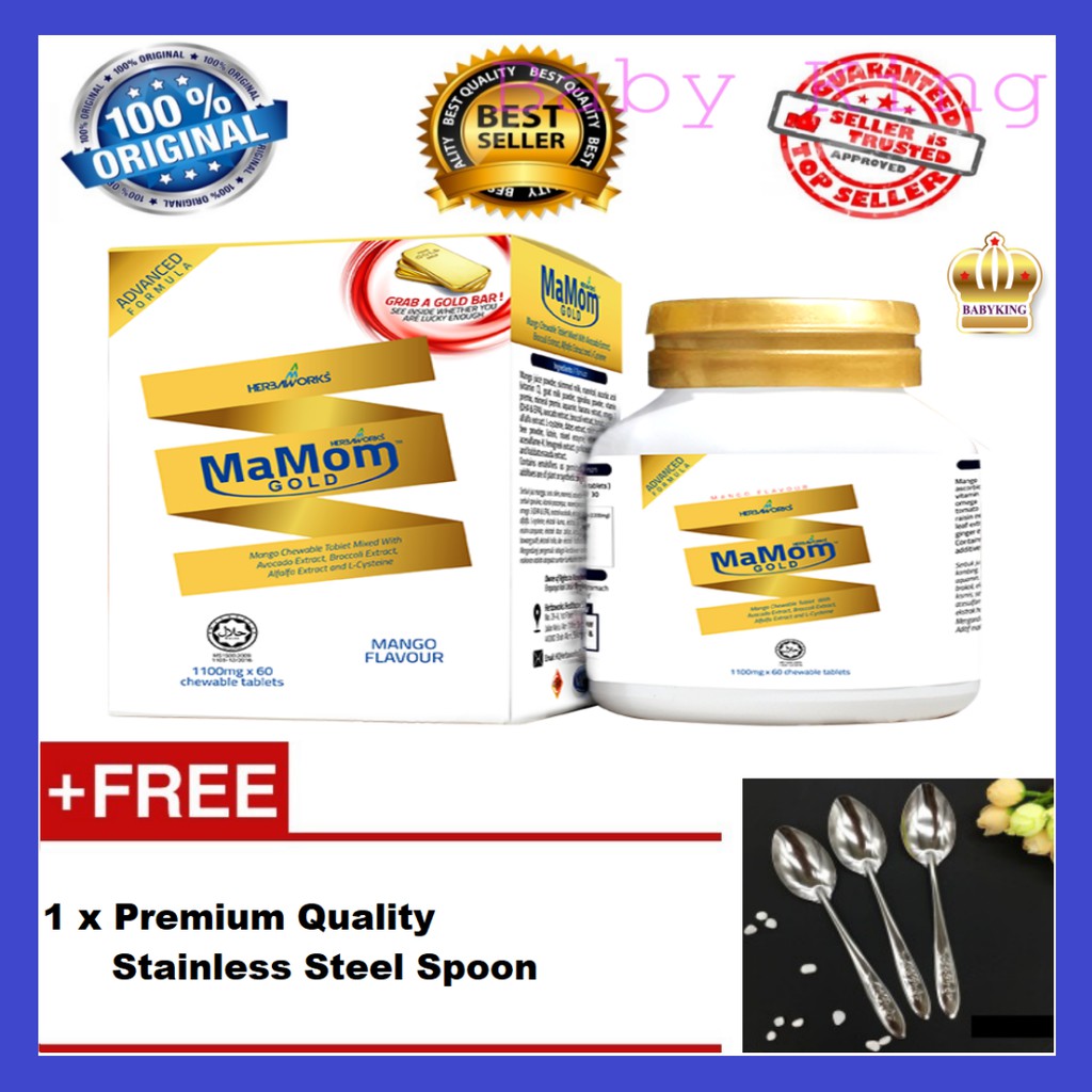Original Mamom Gold Milkbooster Milk Booster + FREE GIFTd | Shopee Malaysia