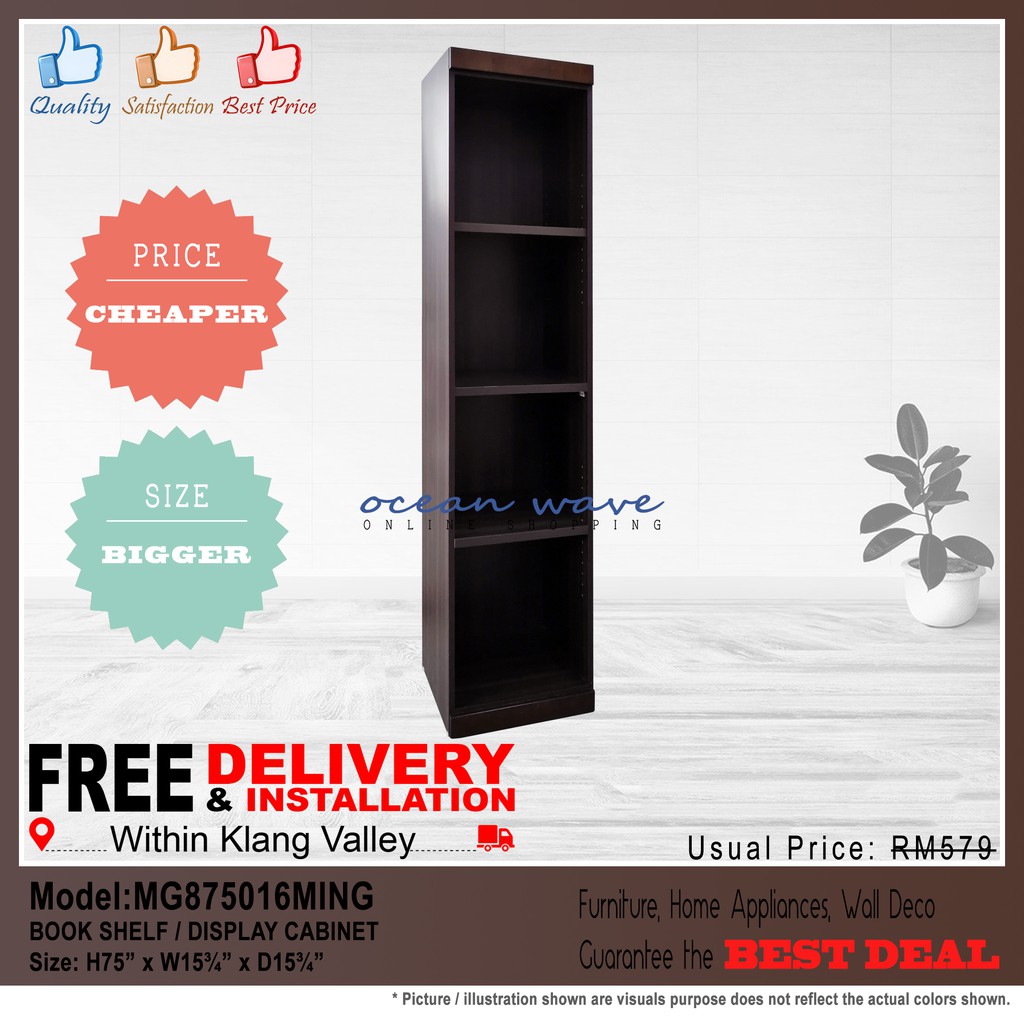 VALUE BUY BOOK SHELF / DISPLAY CABINET / MULTIPURPOSE CABINET | Shopee ...