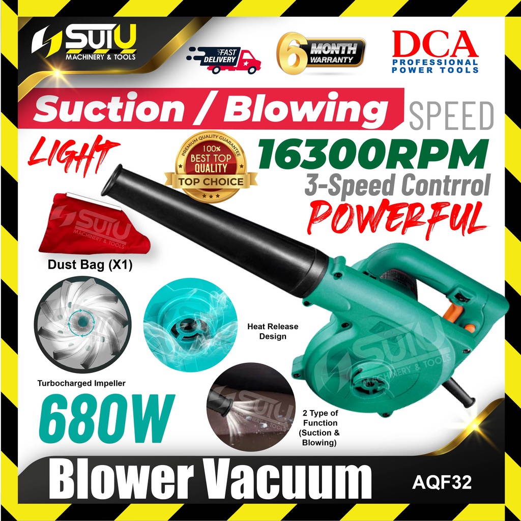 DCA AQF32 3-Speed Blower Vacuum 680W 16300RPM | Shopee Malaysia