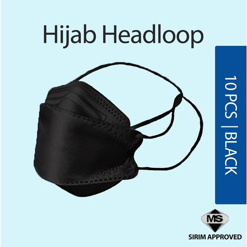 (SIRIM Approved Mask) KF94 Adult Hijab Headloop (10 Pcs) | Shopee Malaysia