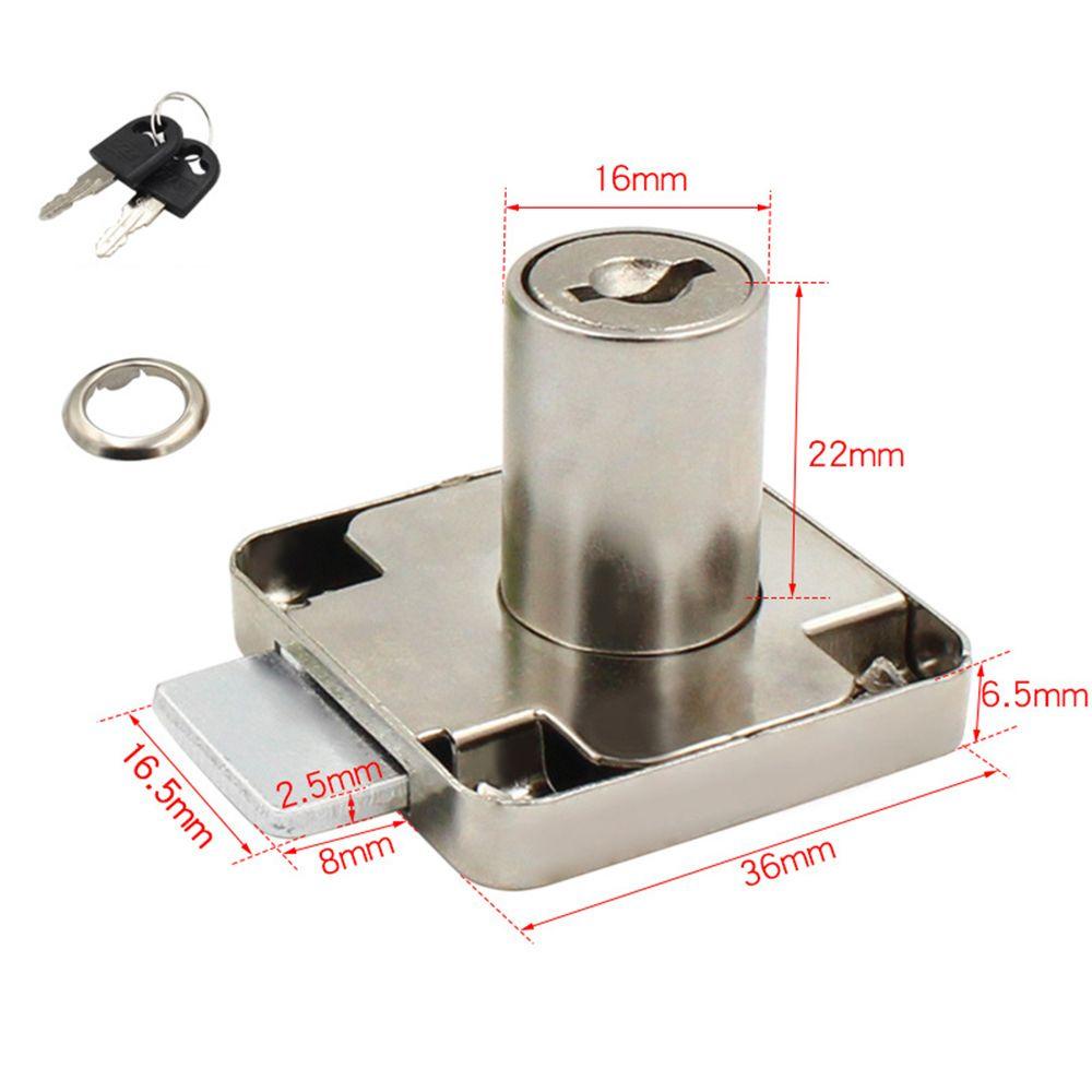 LY Professional 2 Keys Office Wardrobe Drawer Lock Zinc Alloy Home ...